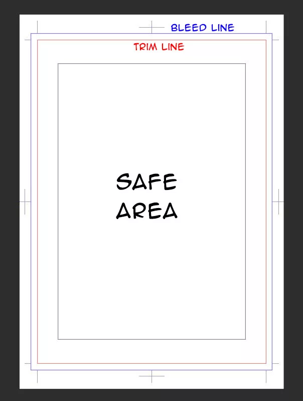 Guide on Understanding Page Margins for Printing Comics